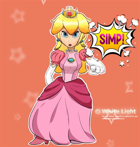 Princess Peach Cartoon Ish Version By Whitelight134 On Deviantart