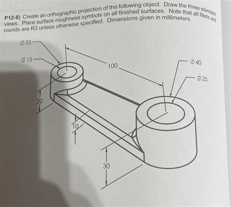 Solved In AUTOCAD Could You Draw P Please Create An Chegg