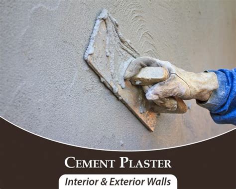 What Is Cement Plaster Uses Benefits And Application Guide
