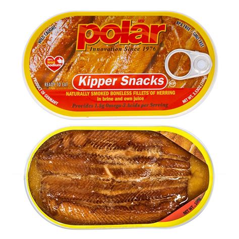 Mw Polar Kipper Herring Snacks 353 Ounce Pack 90 Less Sodium