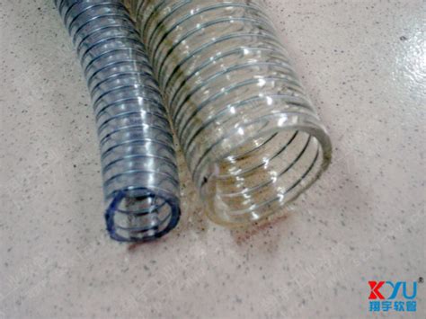 钢丝螺旋增强软管，pvc透明钢丝软管钢丝增强软管厂家价格5元米软管深圳市鑫翔宇塑胶制品有限公司 中国泵阀网