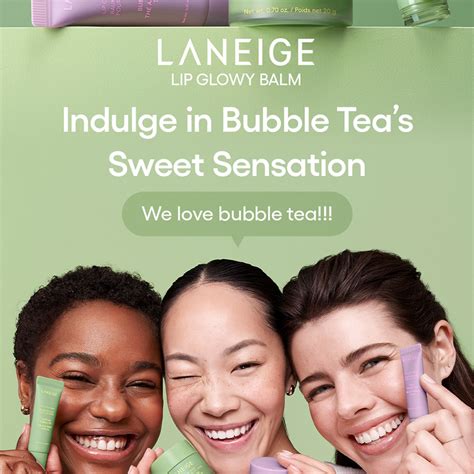 Laneige Lip Glowy Balm Taro Bubble Tea 10g Shopee Thailand