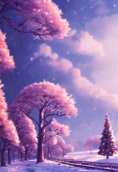 Winter Landscapes Anime Wallpapers Wallpaper Cave