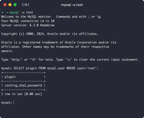 教程Homebrew安装MySQL 设置root密码 修改MySQL认证插件 双份浓缩馥芮白 博客园