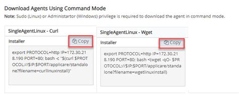 Singleagent Installation Using Command Mode For Linux Arcturus