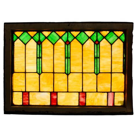 Stained Glass Privacy Window 40 X 29 For Sale At 1stdibs