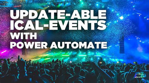 make icalender events sent with power automate update able