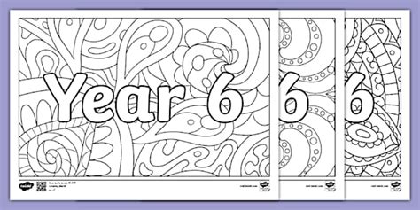 Year 6 Mindfulness Colouring Pages Teacher Made Twinkl