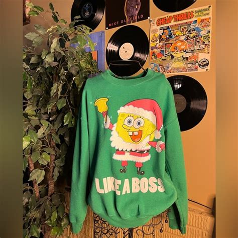 Nickelodeon Jackets And Coats Vintage Nickelodeon Spongebob Pull Over Poshmark