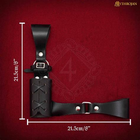 Medieval Leather Sword Frog Universal Rapier Broadsword And Cutlass