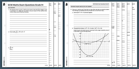 👉 Gcse Maths Grade 9 Questions Beyond Teacher Made