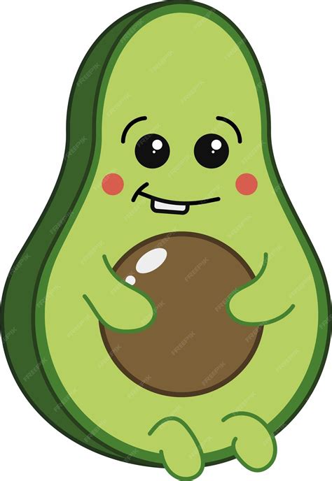 Premium Vector Cute Avocado Vector