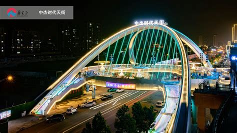 Ornamental Steel Industrial Overpass Steel Pedestrian Overpass Bridge