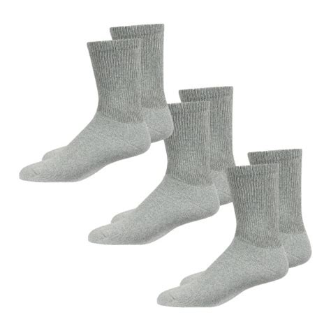 Overt Diabetic Cotton Blend Crew Socks For Optimal Circulatory Flow