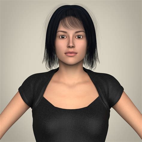 Artstation Realistic Beautiful Sexy Modern Woman 3d Character Resources