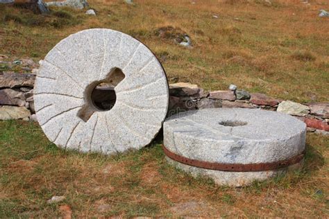 Ancient Millstone Stock Image Image Of Front Millstone 8774361