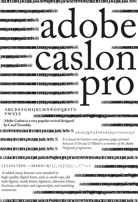 Typeface Specimen Sheets On Behance