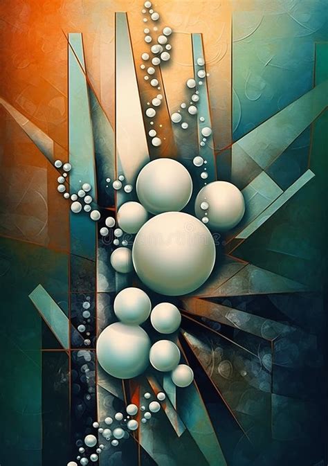 Fluid Dynamics Of Wild Pencils Abstract Balls Sticks And Frac Stock