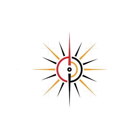 Sun Rays Compass Logo Compass Logo Compass Logo Simple Compass