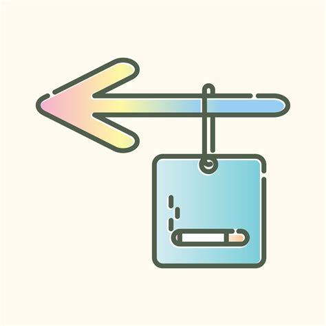 Icon Gradient Color To Smoking Area 24316381 Vector Art At Vecteezy