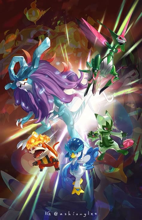 Walking Wake And Iron Leaves Pokemon Rayquaza Pokemon Art Pokemon