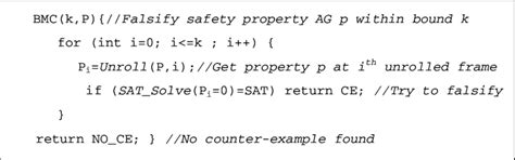 Sat Based Bmc For Safety Property Ag P Download Scientific Diagram