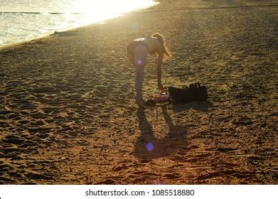 Beautiful Bent Over Beach