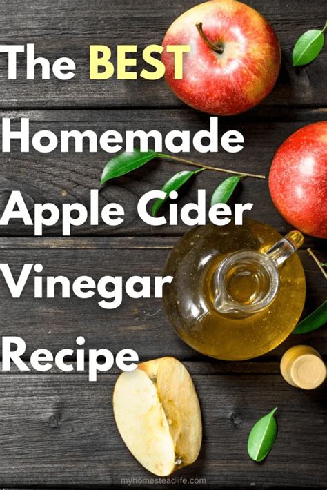 Best Homemade Apple Cider Vinegar Recipe My Homestead Life