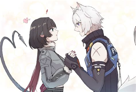 Jane Doe And Seth Lowell Zenless Zone Zero Drawn By Milkohotaye1