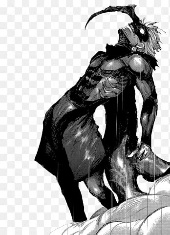 Ilustración De Pasamontañas En Blanco Y Negro Máscara De Tokio Ghoul