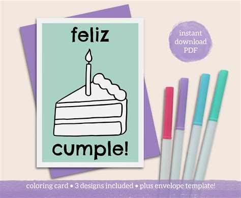 Free Printable Happy Birthday Cards In Spanish Free Printable