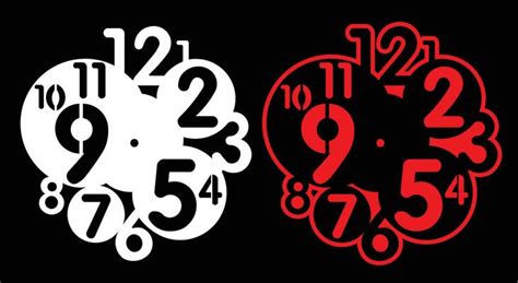 Laser Cut Wall Clock Vector Art Icons And Graphics For Free Download