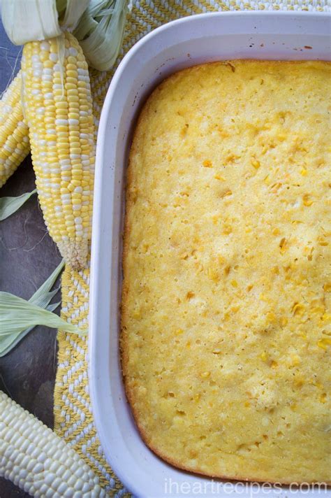 Jiffy Corn Pudding Casserole I Heart Recipes Recipe Corn Pudding