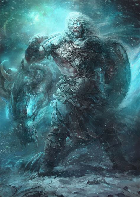 Frozen Viking Yaroslav Radetskyi Warrior Concept Art Fantasy Art