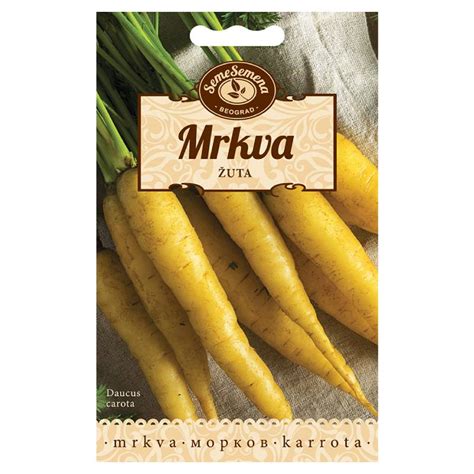 Mrkva Žuta Seme Semena