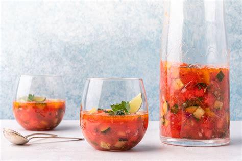 Cold Watermelon Gazpacho Soup Recipe