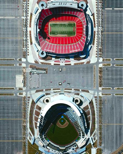 Daily Overview On Instagram Arrowhead Stadium And Kauffman Stadium