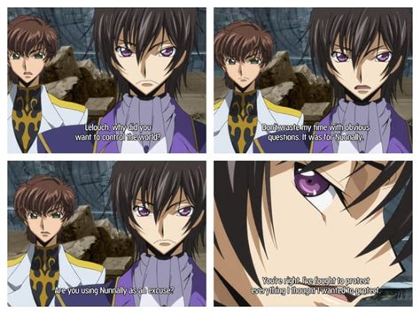 Why Did Lelouch Become Zero In The First Place Was To Avenge To Protect Nunnally To Make A