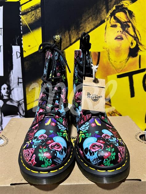 1460 Pascal Rose A K A Skulls And Roses Womens Fashion Footwear