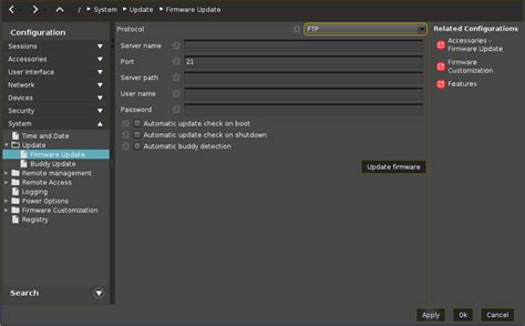 Firmware Update Settings For Igel Os