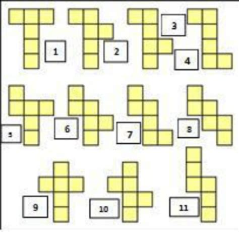 Printable Cube Nets