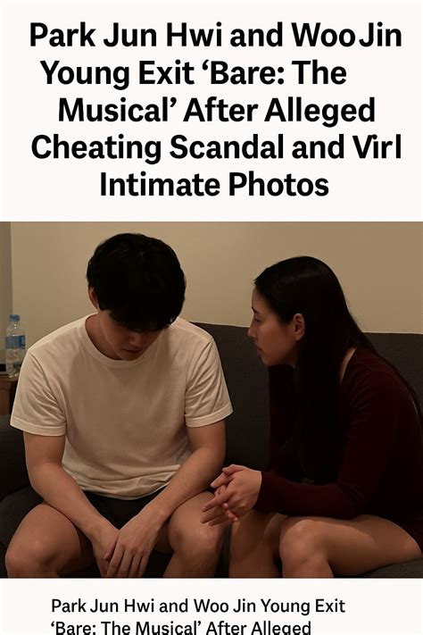 Park Jun Hwi Viral Intimate Photos Park Jun Hwi And Woo Jin Young Exit Bare The Musical