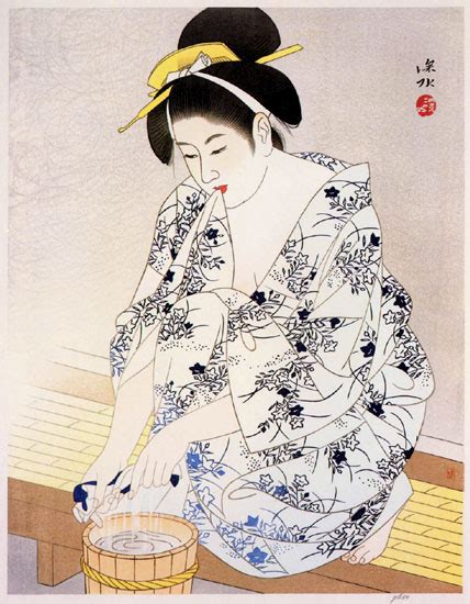Hanga Gallery Torii Gallery A Woman After The Bath By Ito Shinsui