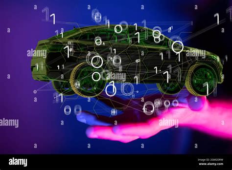 D Rendering Of Autonomous Driving With An Electric Car Stock Photo Alamy