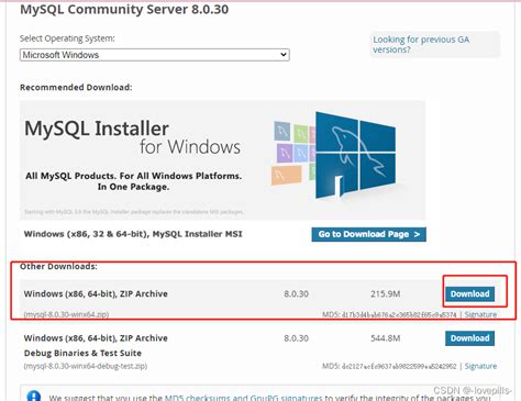 windows环境下mysql8 0 30的下载安装 mysql8030下载 csdn博客