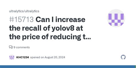 Can I Increase The Recall Of Yolov8 At The Price Of Reducing The