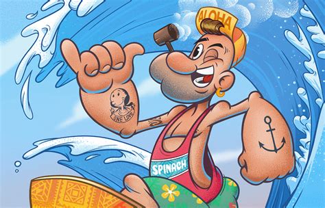 Sailor Popeye Surf Poster Fan Art Behance