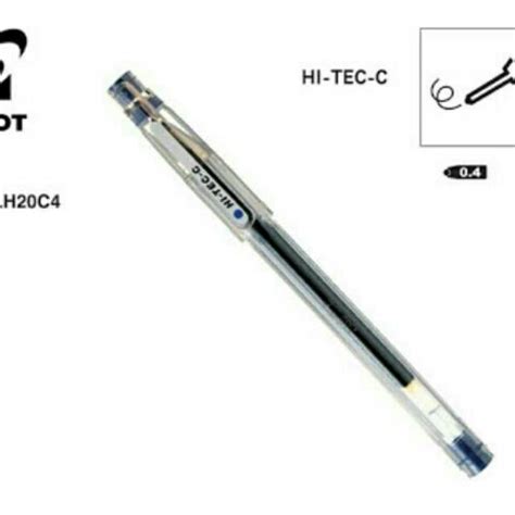 Pilot Hi Tec C 04 Pulpen Hitec Hitam Biru Ukuran 04 Mm Ujung Runcing