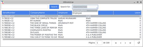 Search By Column Issue Israel Dryer Ttkbootstrap GitHub