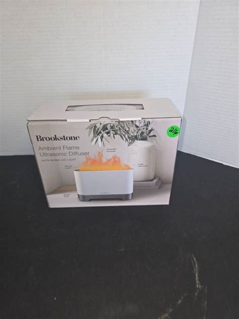 Lot 216 Brookstone Ambient Flame Ultrasonic Diffuser Movin On